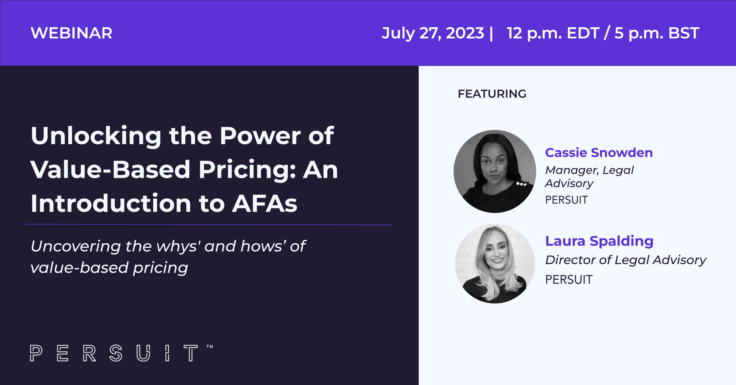 PERSUIT | Unlocking the Power of Value-Based Pricing: An Introduction to AFAs